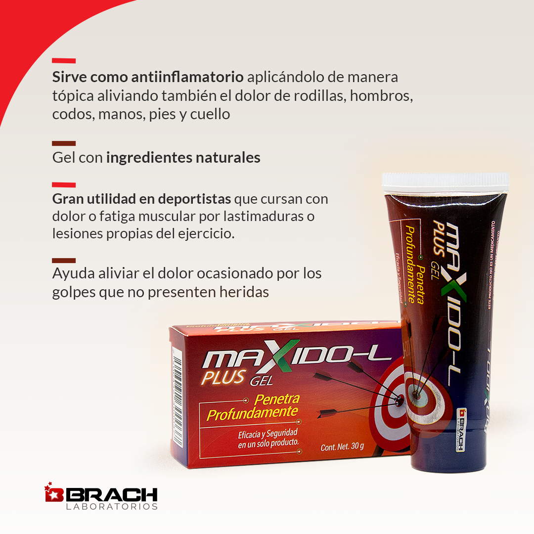 Maxidol Plus | Gel | Alivio Dolor Muscular Deportistas– Brach Laboratorios