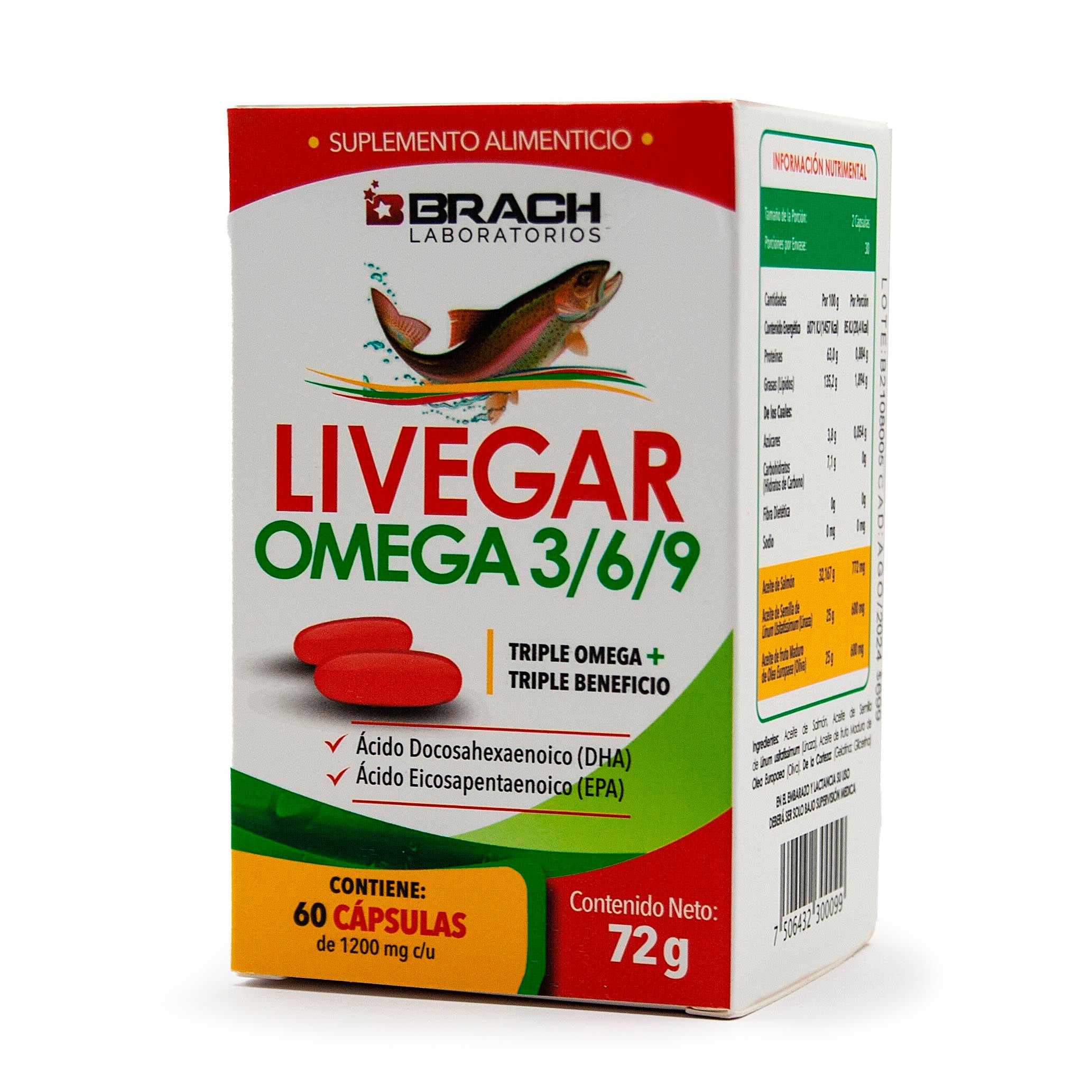 Livegar | Omega 3 | 6 | 9– Brach Laboratorios