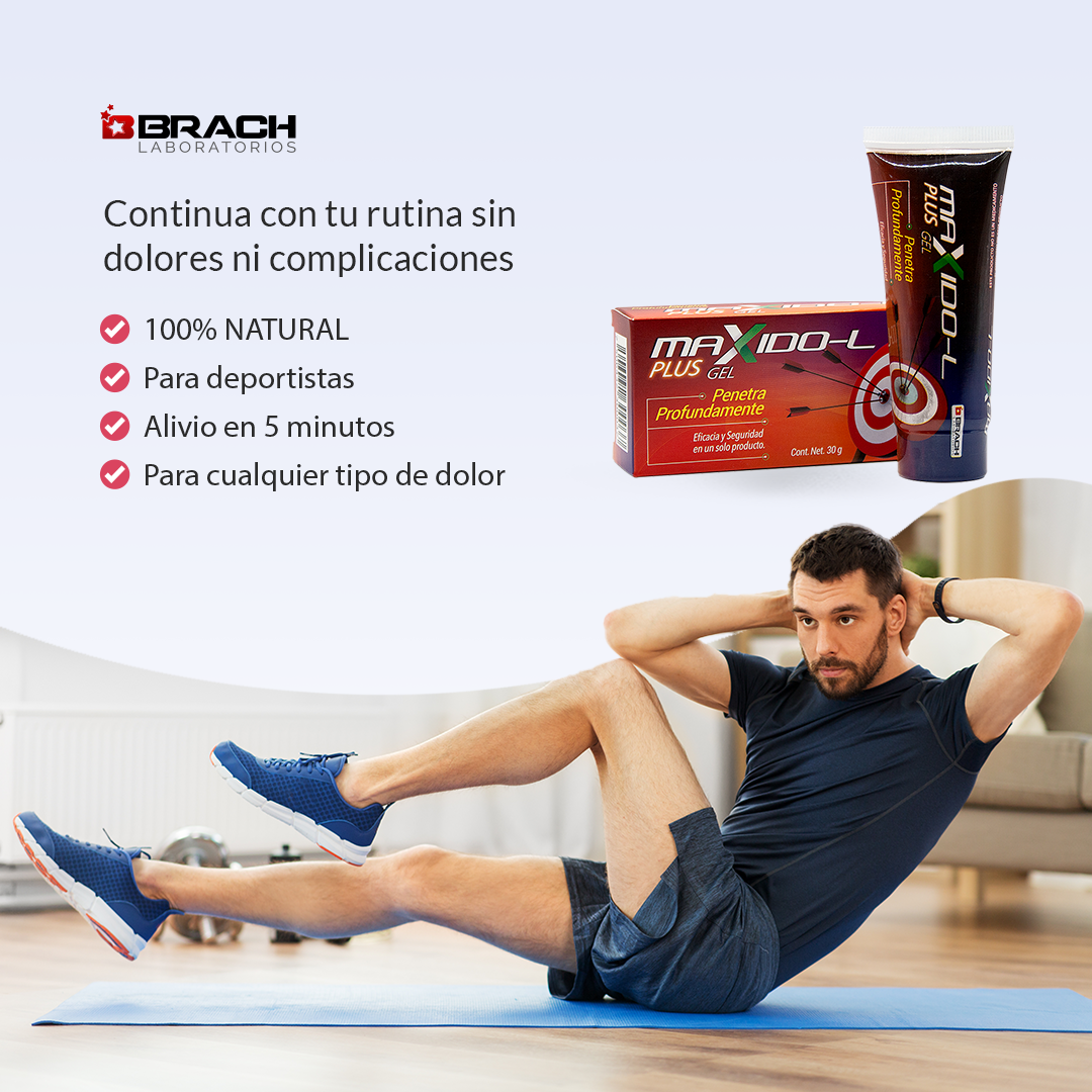 Maxidol Plus | Gel | Alivio Dolor Muscular Deportistas– Brach Laboratorios